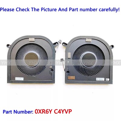 New Dell XPS 17 9700 9710 / Precision 5750 5760 CPU GPU Cooling Fan ...