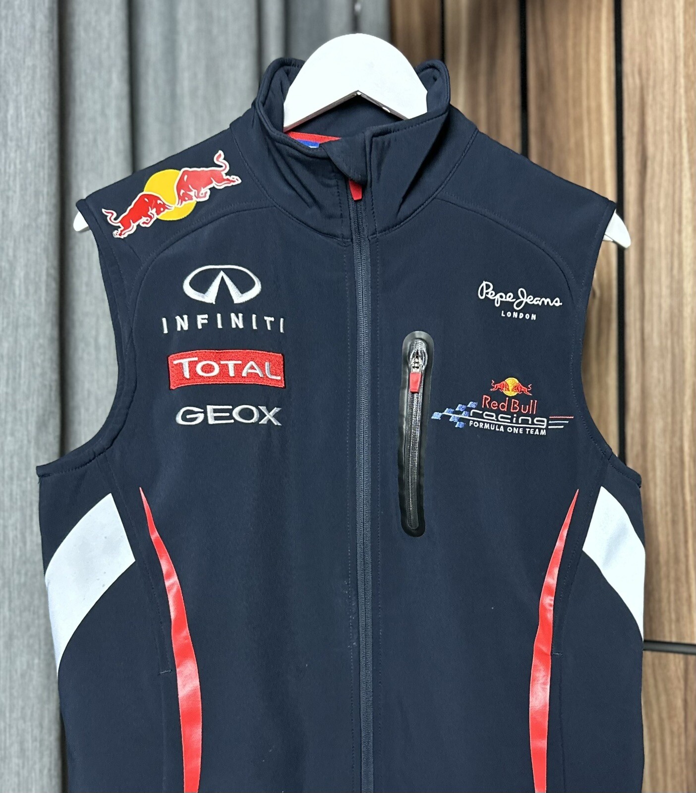 Red Bull Racing F1 Team Jacket Waistcoat Zipper Men's… - Gem