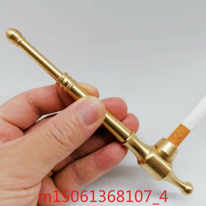 Mini Pure Brass Small Pipe Vintage Dry Tobacco Pipe Stick Portable | eBay