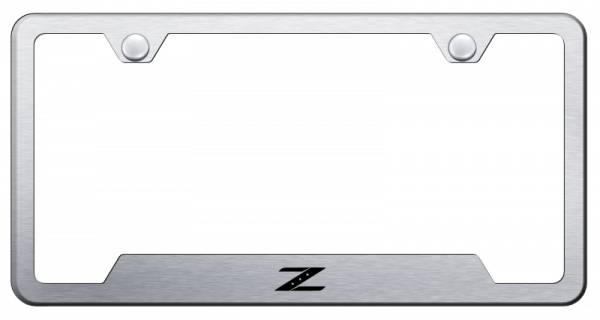 Nissan Z Laser Etched Logo Notched License Plate Frame Official ...