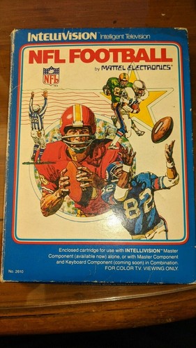 Mattel Intellivision NFL FOOTBALL Video Game #2610 complete untested ...
