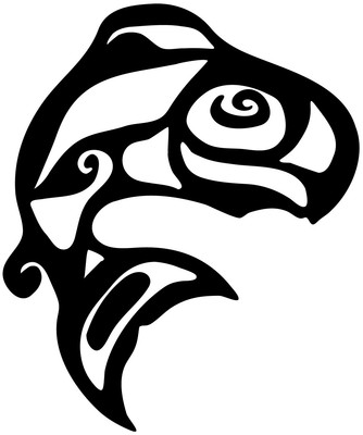 An Alaskan Native Orca or killer whale decal or vinyl cut sticker ...
