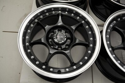 15" Black Wheels Rims 4 lugs Civic Accord Miata Cooper Scion xA xB ...