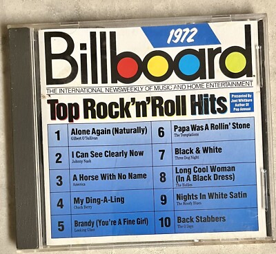 Various Artists : Billboard Top RocknRoll Hits: 1972 CD | eBay