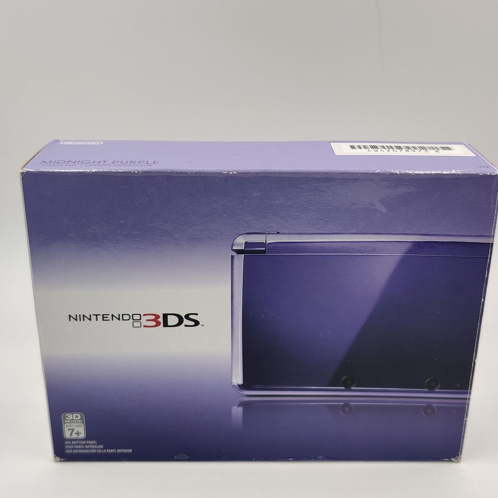 Nintendo 3ds Midnight Purple Box