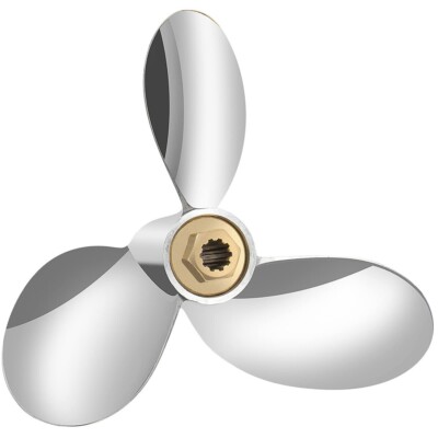 10.38 x 18P Chopper Stainless Steel Boat Propeller fit Yamaha 20-30HP ...