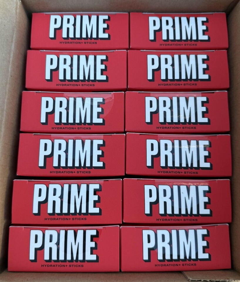 Prime Hydration Drink Mix Ice Pop 6 Sticks Lot Of 12 Boxes 72 Sticks ...