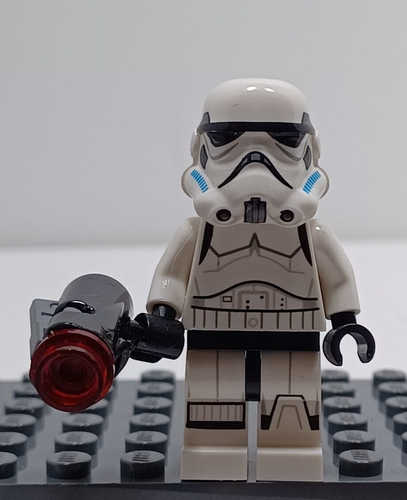Lego Minifigure Stormtrooper Sergeant Printed Legs Blue Helmet Vents ...