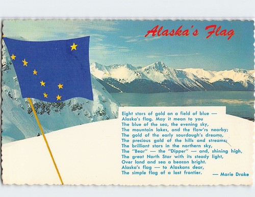 Postcard Alaska's Flag & Poem by Marie Drake Alaska USA | eBay