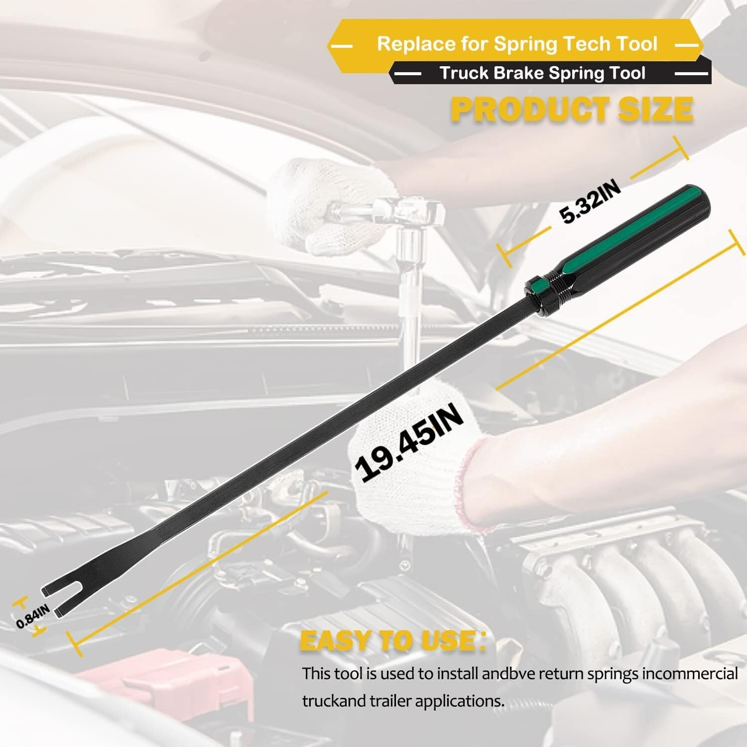 Brake Return Spring Tech Tool for Trucks & Trailers with Air Brakes ...