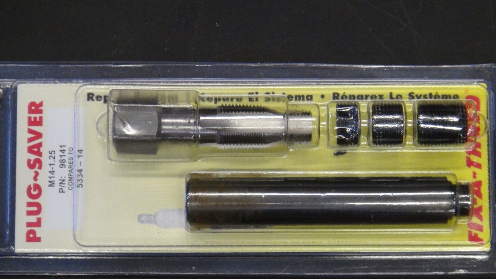 Spark Plug Repair Stainless Solid Insert 3L.M14-1.25 Plug-Saver Kit ...