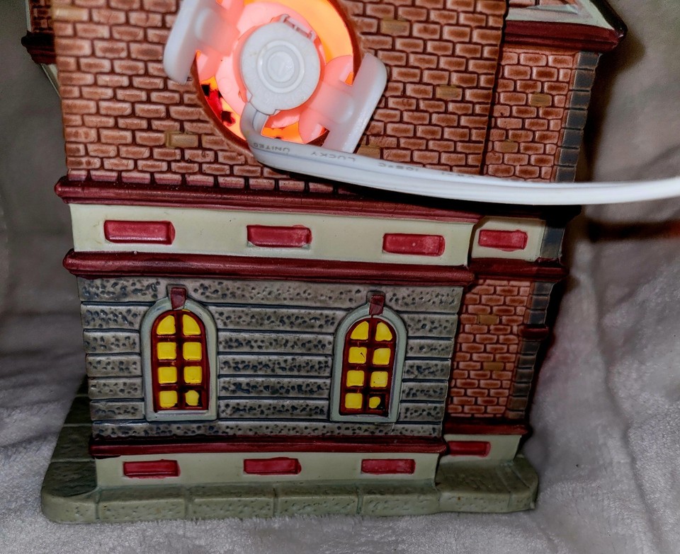 Lemax 2008 Christmas Village Union Firehouse (No Box) | eBay