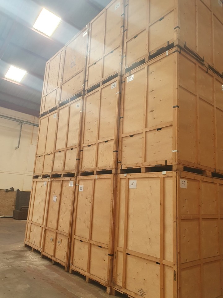 Warehouse Container Wooden Removal Storage Box Ply Wood Crates 250 Cu ...