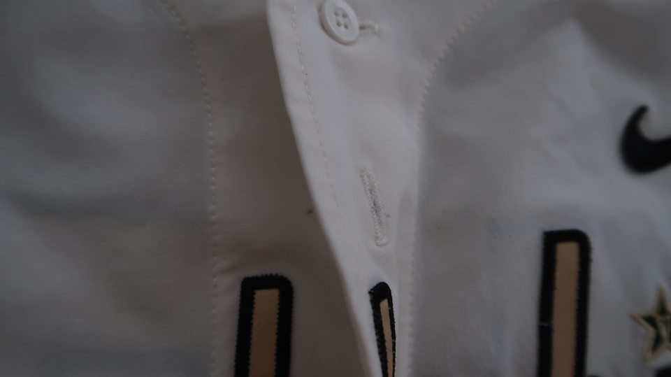 Vanderbilt Home Game Jersey White Sz 48 Embroidered Nike CWS #10 John ...