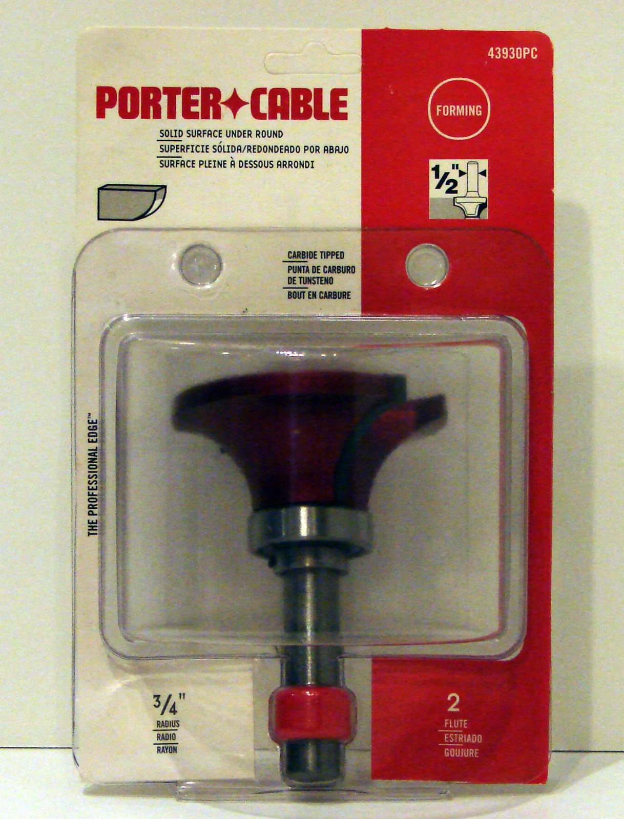 Porter Cable 43930PC Solid Surface Under Round Carbide Tip Router Bit ...