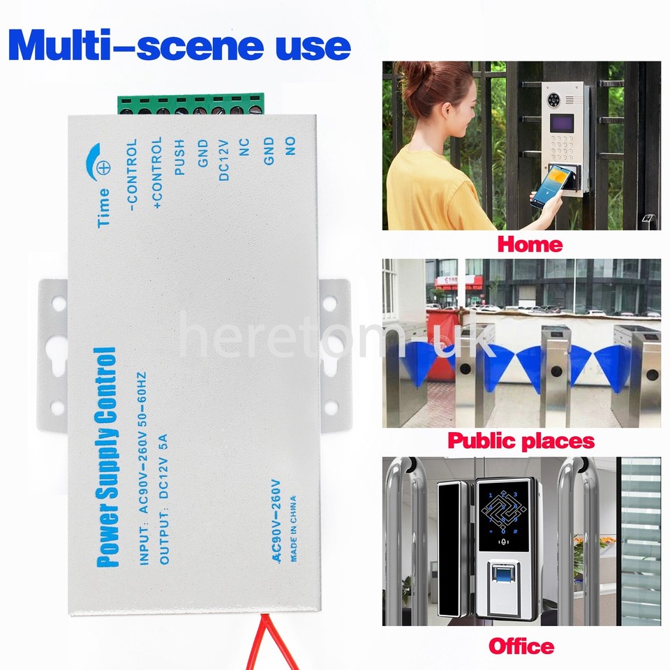 Door Access Control Kit 280kg/600lb Electric Magnetic Lock Entry Exit ...