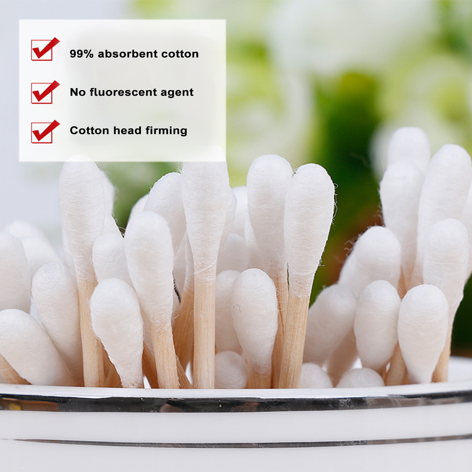 Gentle Cotton Swabs Absorbent Multi-functional Disposable Swab with ...