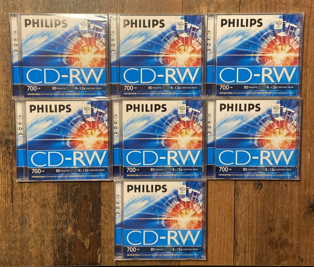 7x Philips CD-RW 700 MB 4-12x 80 Minuten - Neu & Verschweißt | eBay.de
