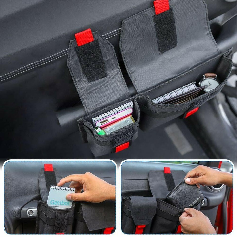 Multi-Purpose Storage Bag 2 in1Co-pilot Grab Handles for Jeep Wrangler ...
