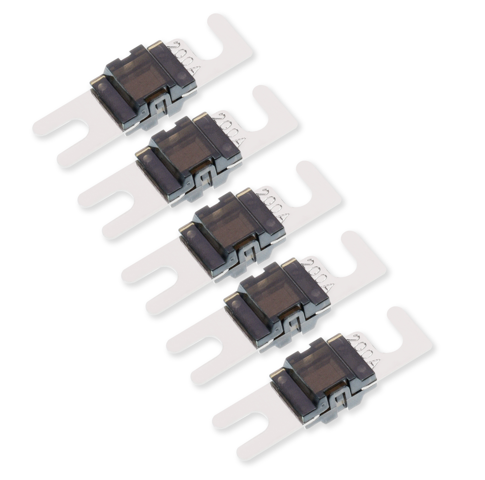 5pcs 200A Amp AFS MIDI Mini ANL Fuse Auto Stud Fuses Nickel Blade Boat ...