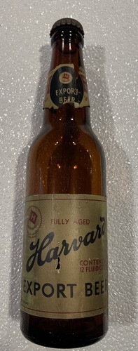 12 OZ 1937 HARVARD EXPORT BEER BOTTLE LABEL LOWELL MASSACHUSETTS MA | eBay