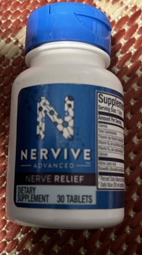 Nervive Advanced Nerve Relief + Mobility Support 30 Tablets Exp 07/2024 ...