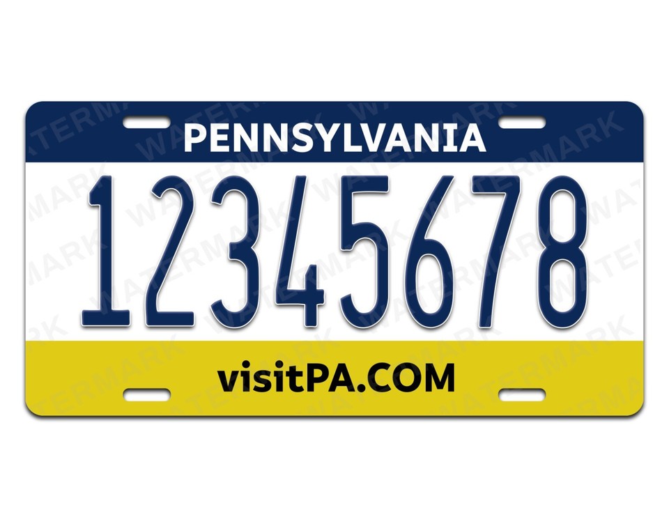 Personalized Pennsylvania License Plate "ANY TEXT" Custom PA Novelty ...