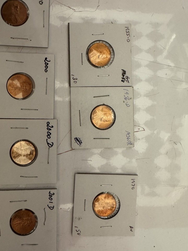 Lot Of 23 Pennies-1976 Proof, 1955-70 and 2000s | eBay