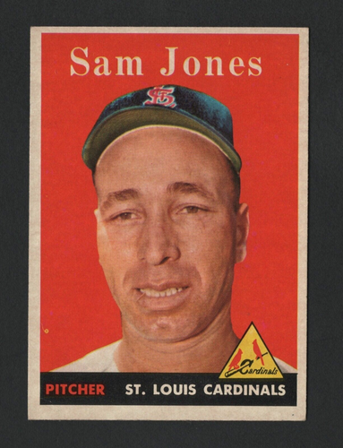 1958 Topps Baseball Card #287 Sam Jones – St. Louis Cardinals | eBay