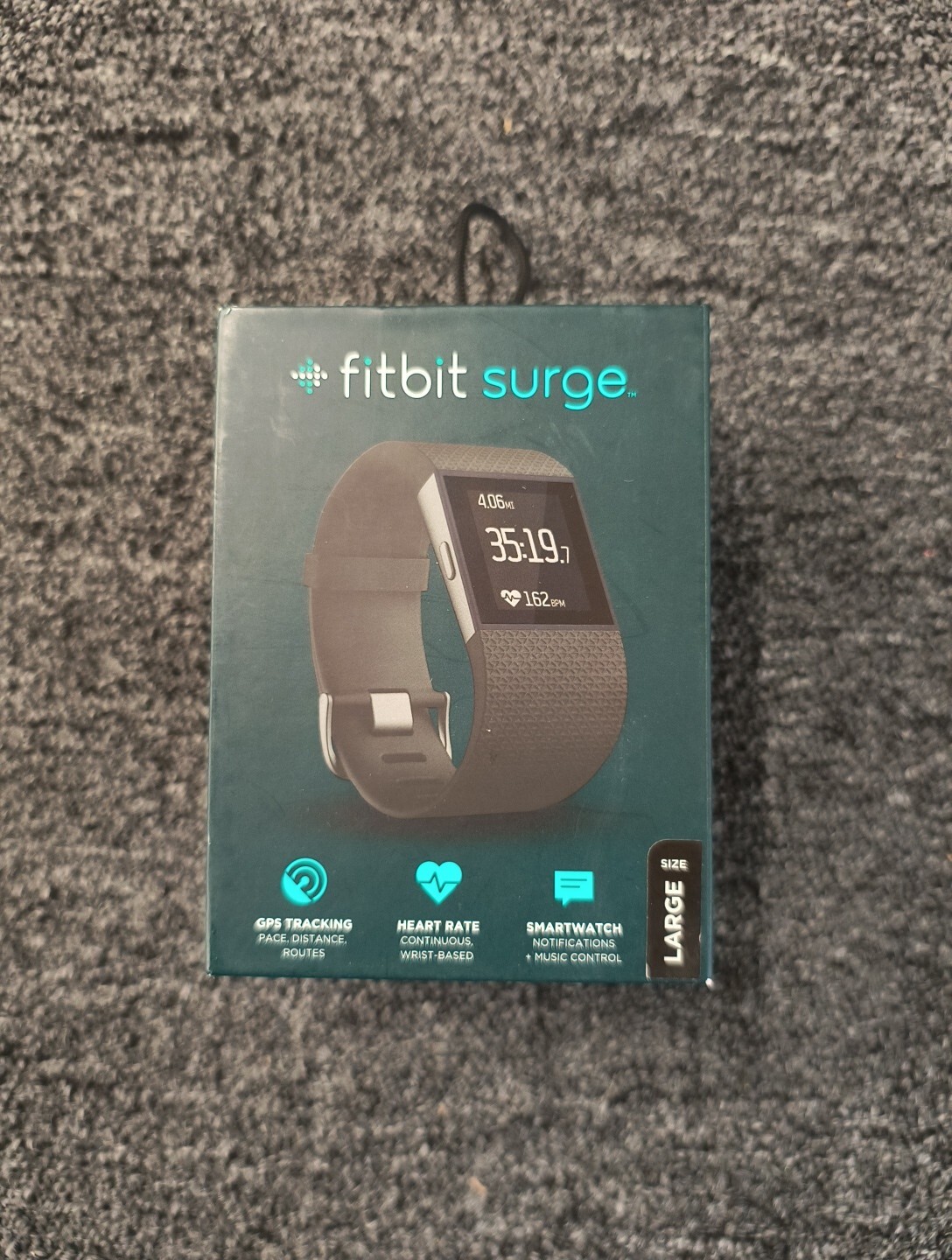 Fitbit Surge Wristband Activity Tracker, Large - Black, Open Box New ...