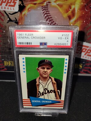 1961 Fleer Baseball Greats Baseball #102 General Crowder PSA 4 | eBay