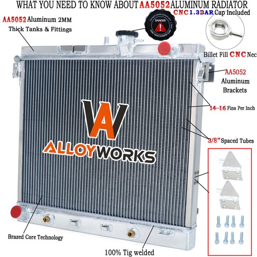 2 Row Radiator For 06-12 GMC Canyon Hummer H3 H3T 3.5L L5 Chevy ...