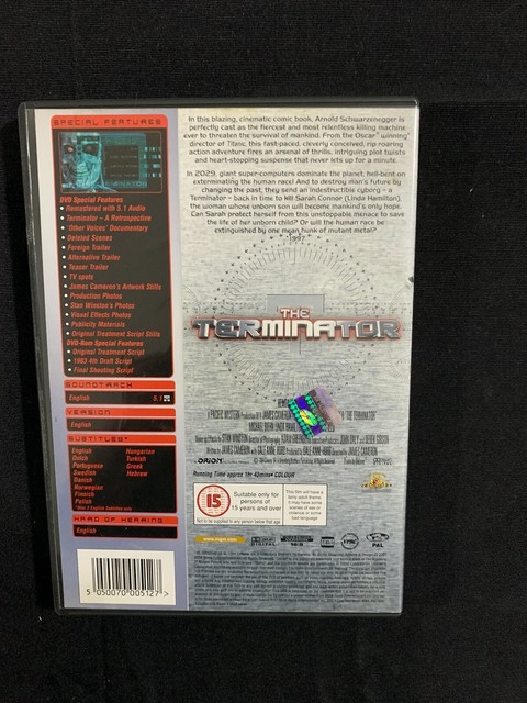 The Terminator (special Edition) DVD 1984 by Arnold Schwarzenegger ...