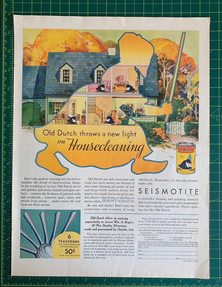 Vintage 1935 Old Dutch Cleanser Print Ad | eBay