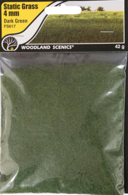 Woodland Scenics 4MM Dark Green Static Grass | eBay