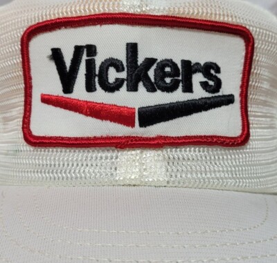 Vintage NOS VICKERS Patch Trucker Hat Snapback Mesh Baseball Cap Made ...