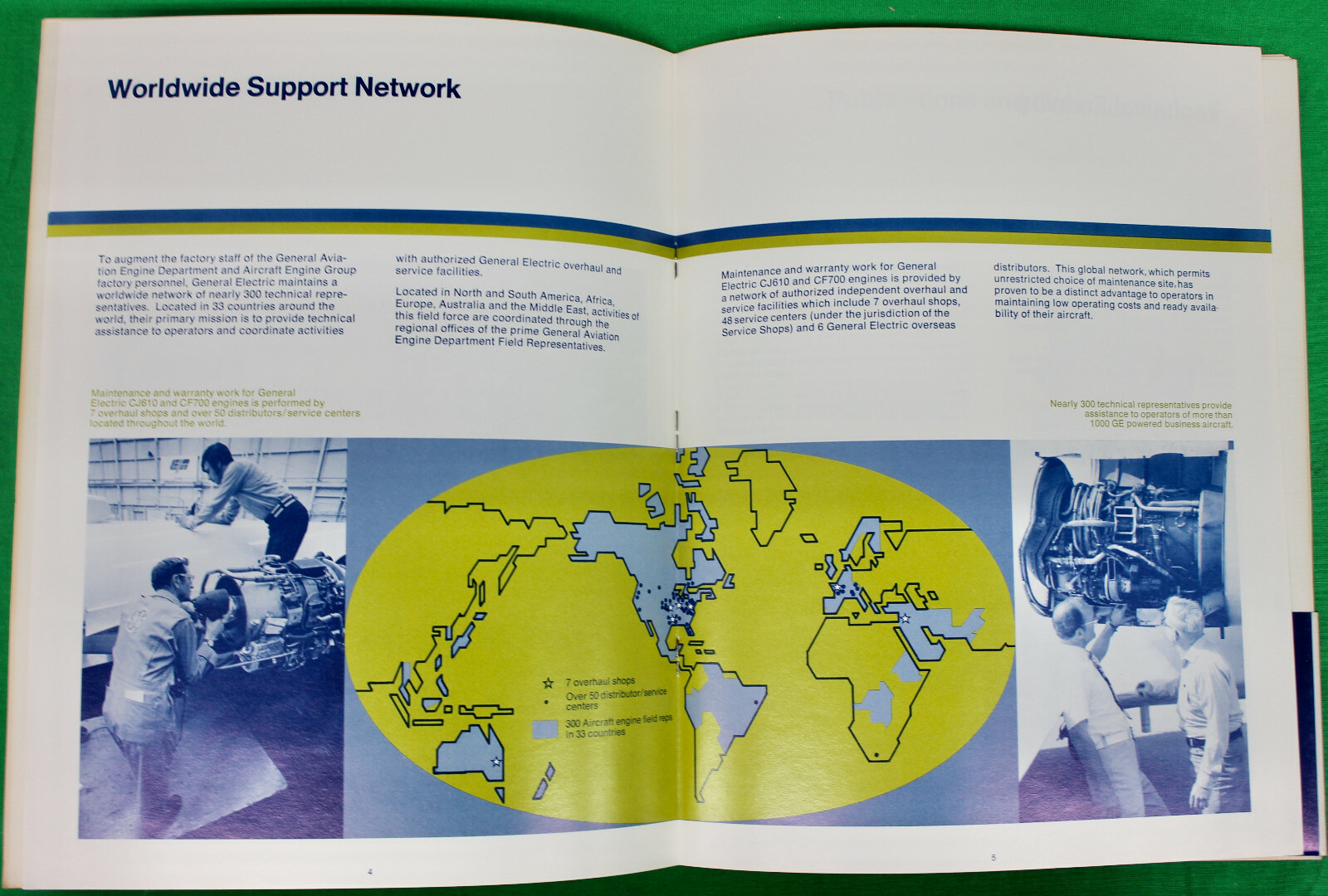 Original 1975 GE CJ610 CF700 Aircraft Engines Advertising Folder | eBay