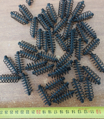 35 Pcs In Lot Spring Coil Inline Wire Cage Bait Feeder Carp Fishing | eBay