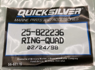 QTY 2 NEW GENUINE MERCURY QUICKSILVER 25-822236 QUAD RING FORCE RIGGING ...