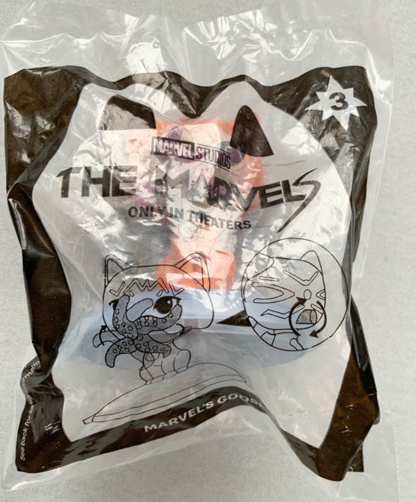 MCDONALDS 2023 THE MARVELS MOVIE #3 HAPPY MEAL TOY GOOSE ALIEN CAT NEW ...