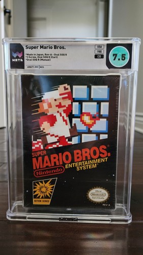 Super Mario Bros. Nintendo NES (WATA 7.5) CIB *promotional copy* Oval ...