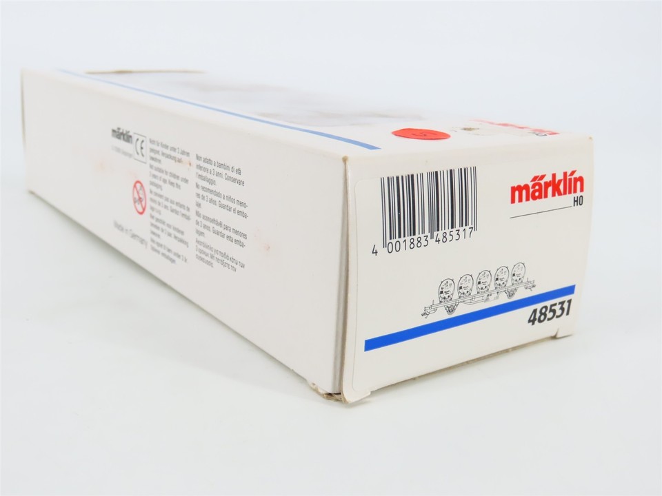 HO Scale Marklin 48531 DB Deutsche Bahn Container Carrier #4404372-5 w ...