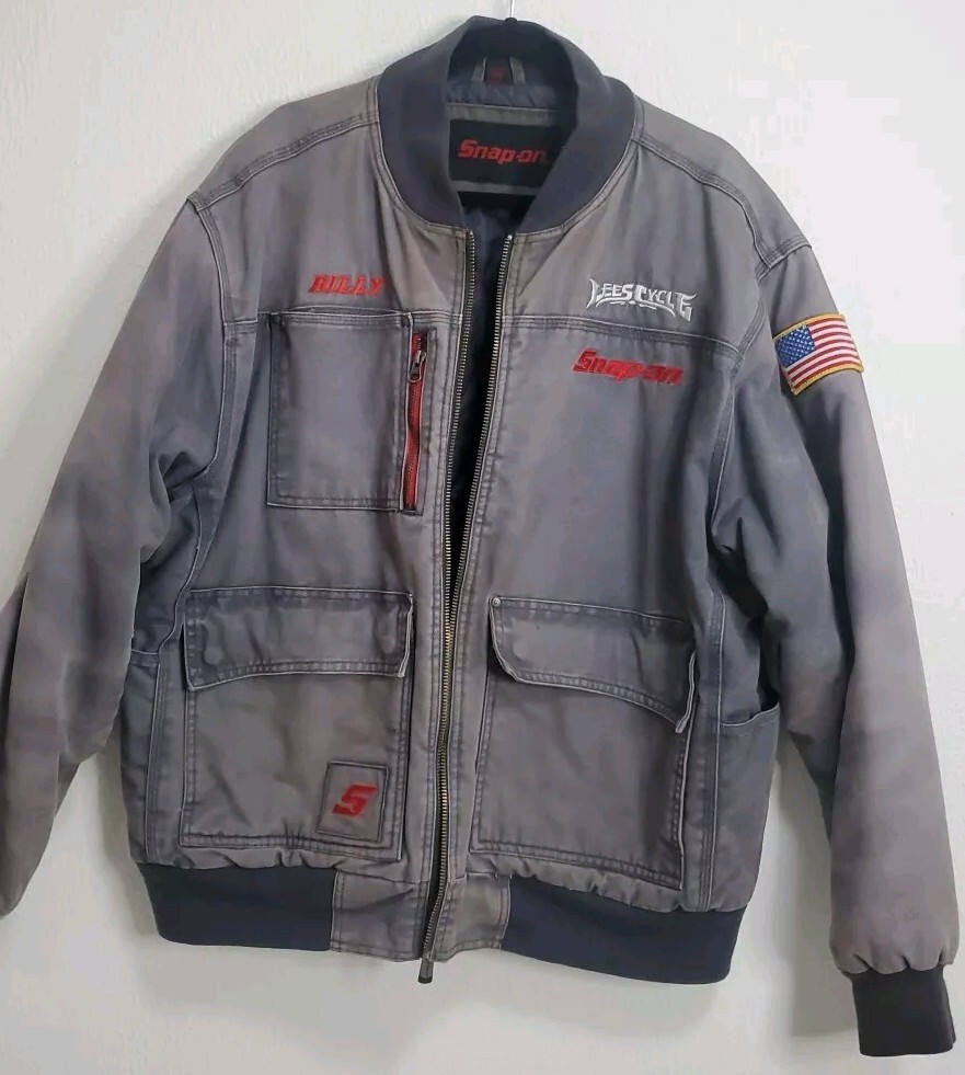 XL Snap On Tools Heavy Jacket American Flag (See Desc… - Gem