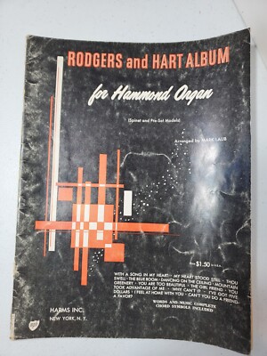 Vintage Rodgers and Hart Album for Hammond Organ Music Booklet | eBay UK