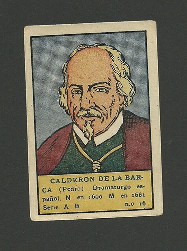 Pedro Calder?n de la Barca Spanish Dramatist Poet Vintage 1940s Spanish Card | eBay