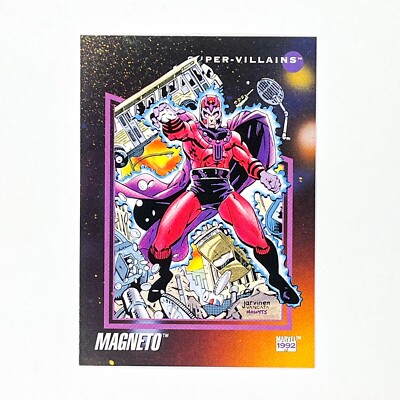 Marvel Impel 1992 Magneto Super Villains Card #112 Series 3 MCU X-Men ...