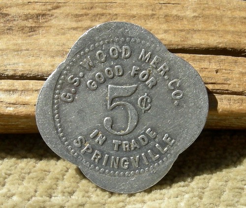 ca 1895 SPRINGVILLE UT (nr PROVO, UTAH CO) GIDEON S. WOOD GENERAL STORE ...