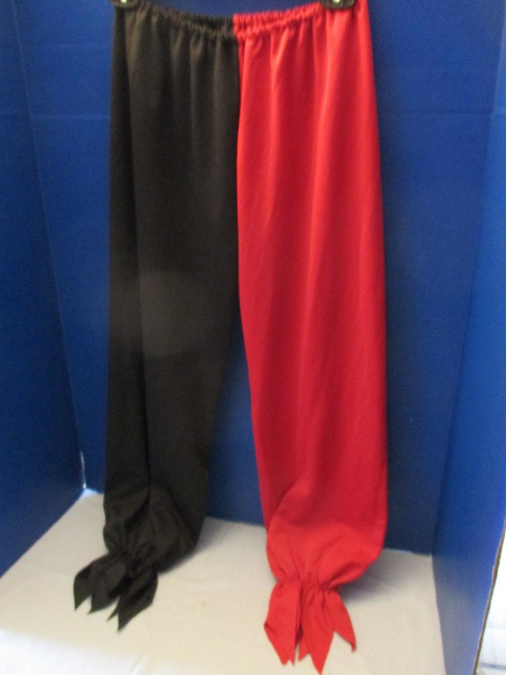 SPIRIT~Red & Black EVIL JESTER / ZOMBIE Halloween Costume~Shirt & Pants ...