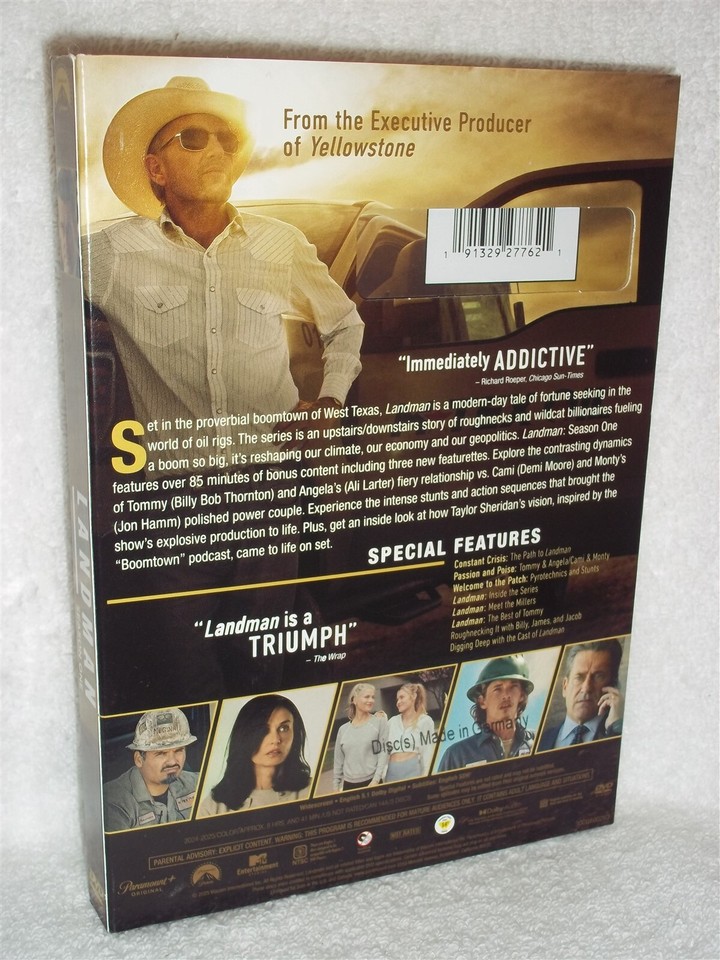 Landman: Season One (DVD, 2025) NEW Billy Bob Thornton Demi Moore drama ...