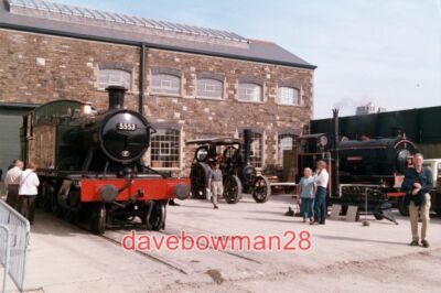 PHOTO GWR 5553 AND AGECROFT NO3 AT SWINDON STEAM MUSEUM ON 21 SEP 2002 ...